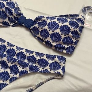 kate spade | Swim | Nwt Kate Spade Shell Swim Suit Top Blue Berry Max ...